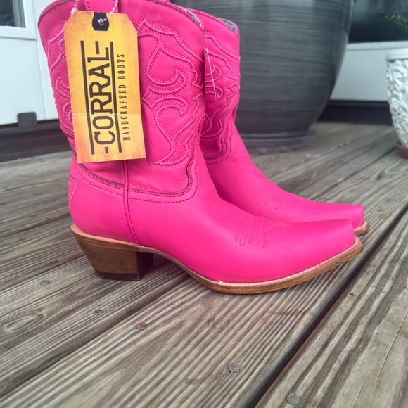Corral | Shoes | Corral Hot Pink Booties | Poshmark